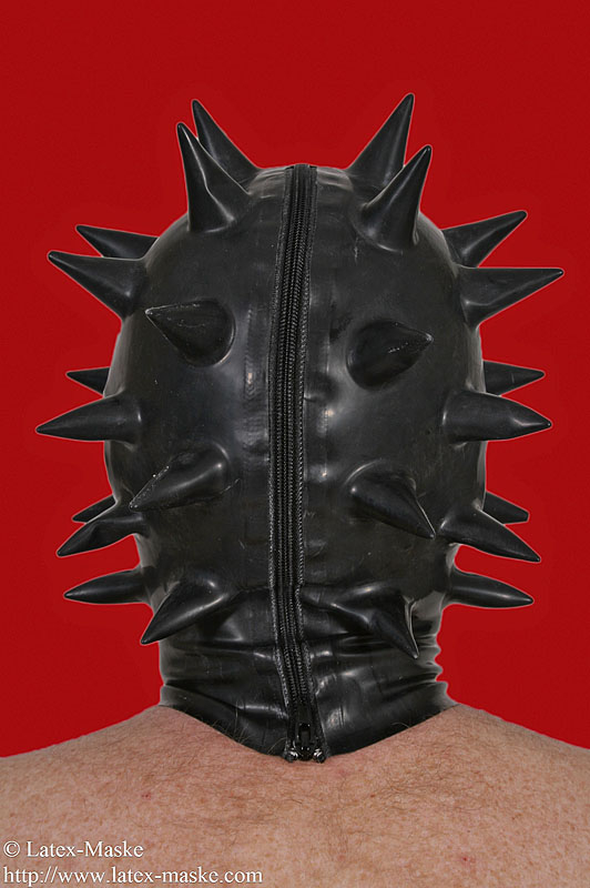 Maske mit Spikes - Latex-Maske